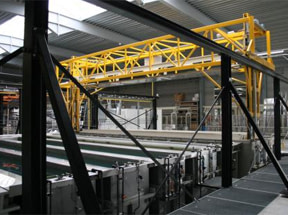 Overhead travelling crane - GLASBEEK | Surface treatment systems